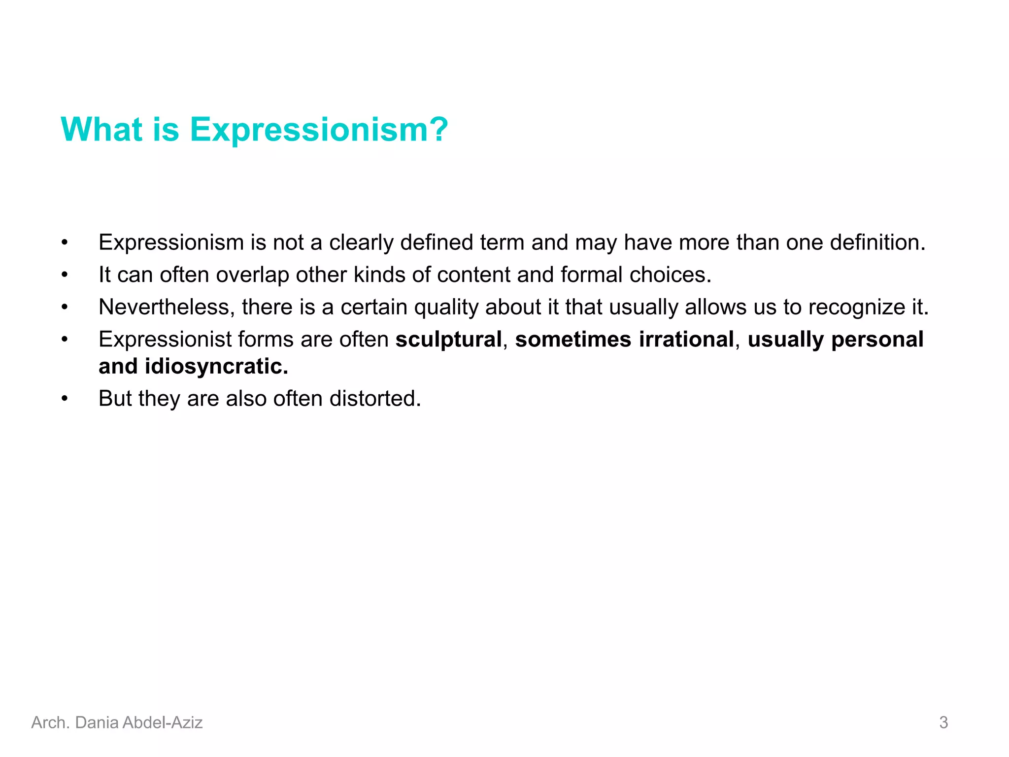 history of contemporary architecture - 11. Expressionism.ppt