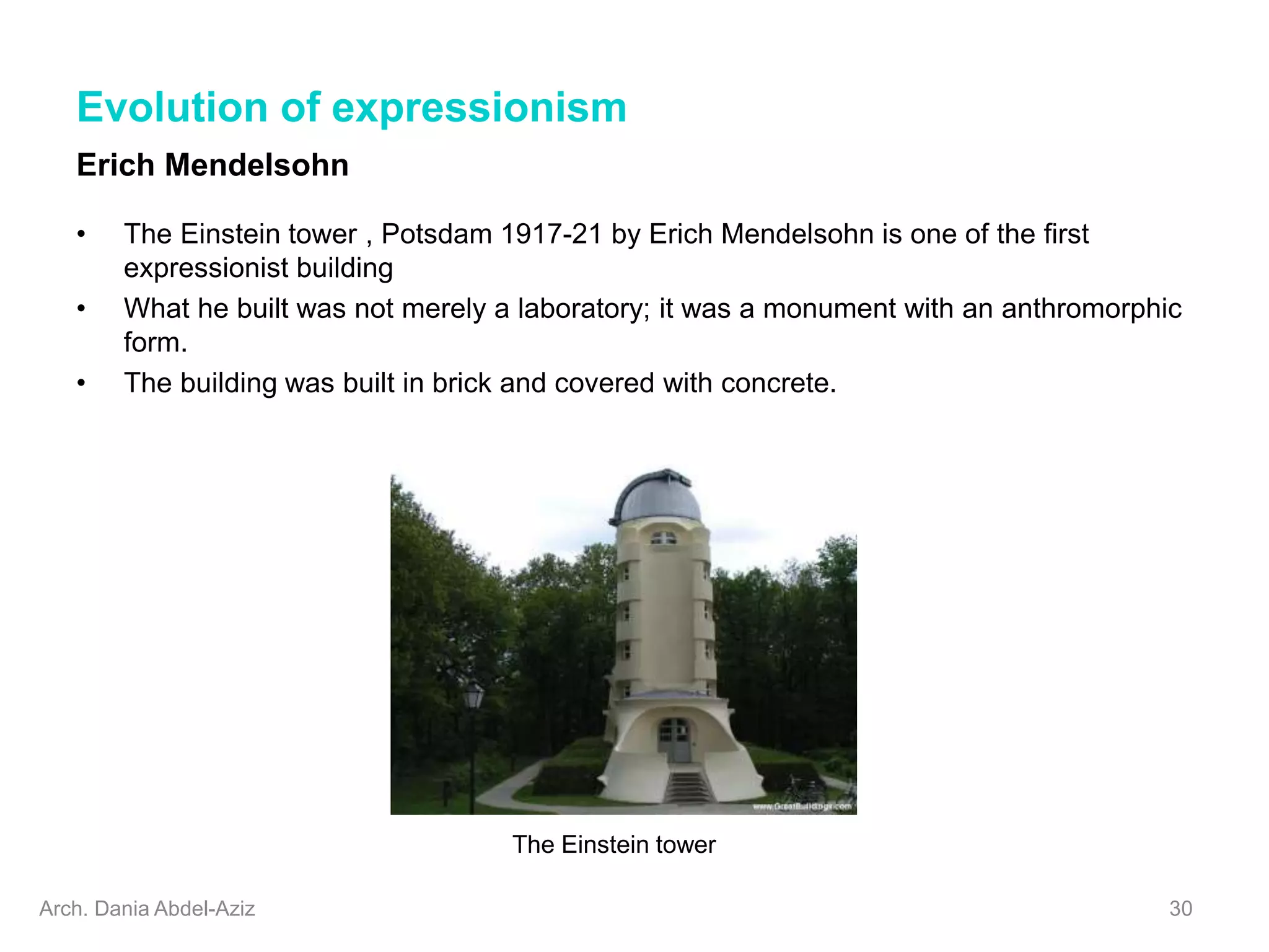 history of contemporary architecture - 11. Expressionism.ppt