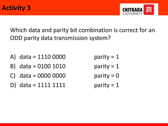 11. Parity Generator_Checker.pptx | Programming Languages | Computing