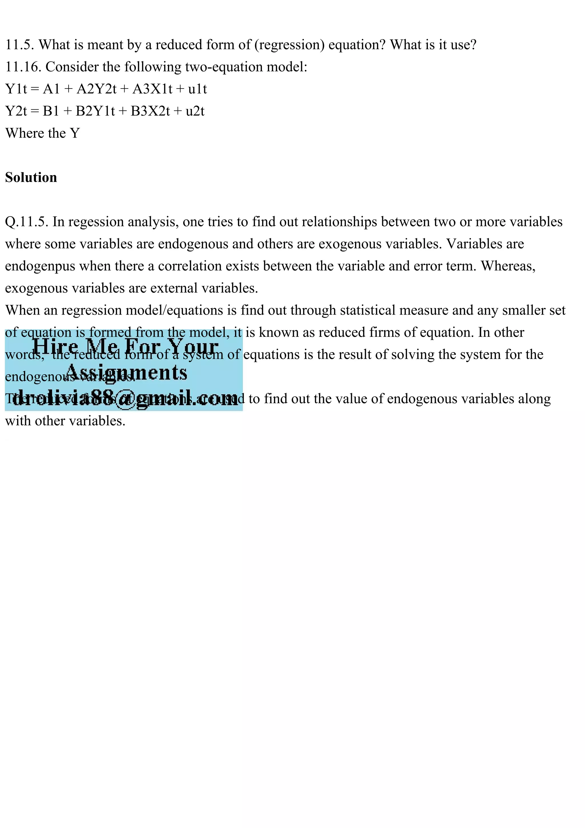 11.5. What is meant by a reduced form of (regression) equation What.pdf