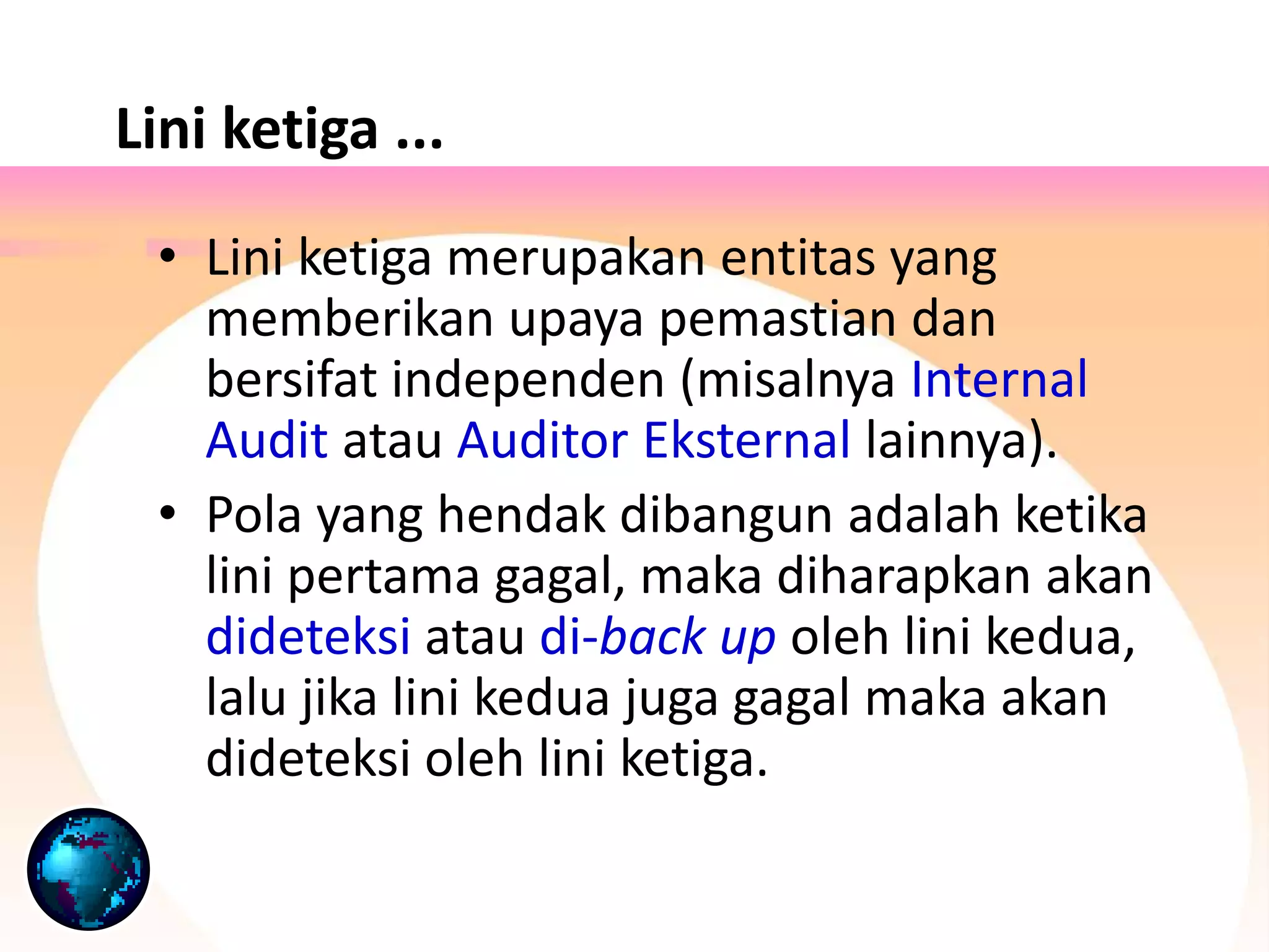 Model Tiga Lini (Three Lines Model) Tata Kelola RISIKO _Training "RISK ...