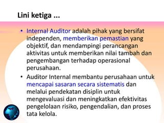 Model Tiga Lini (Three Lines Model) Tata Kelola RISIKO _Training "RISK ...