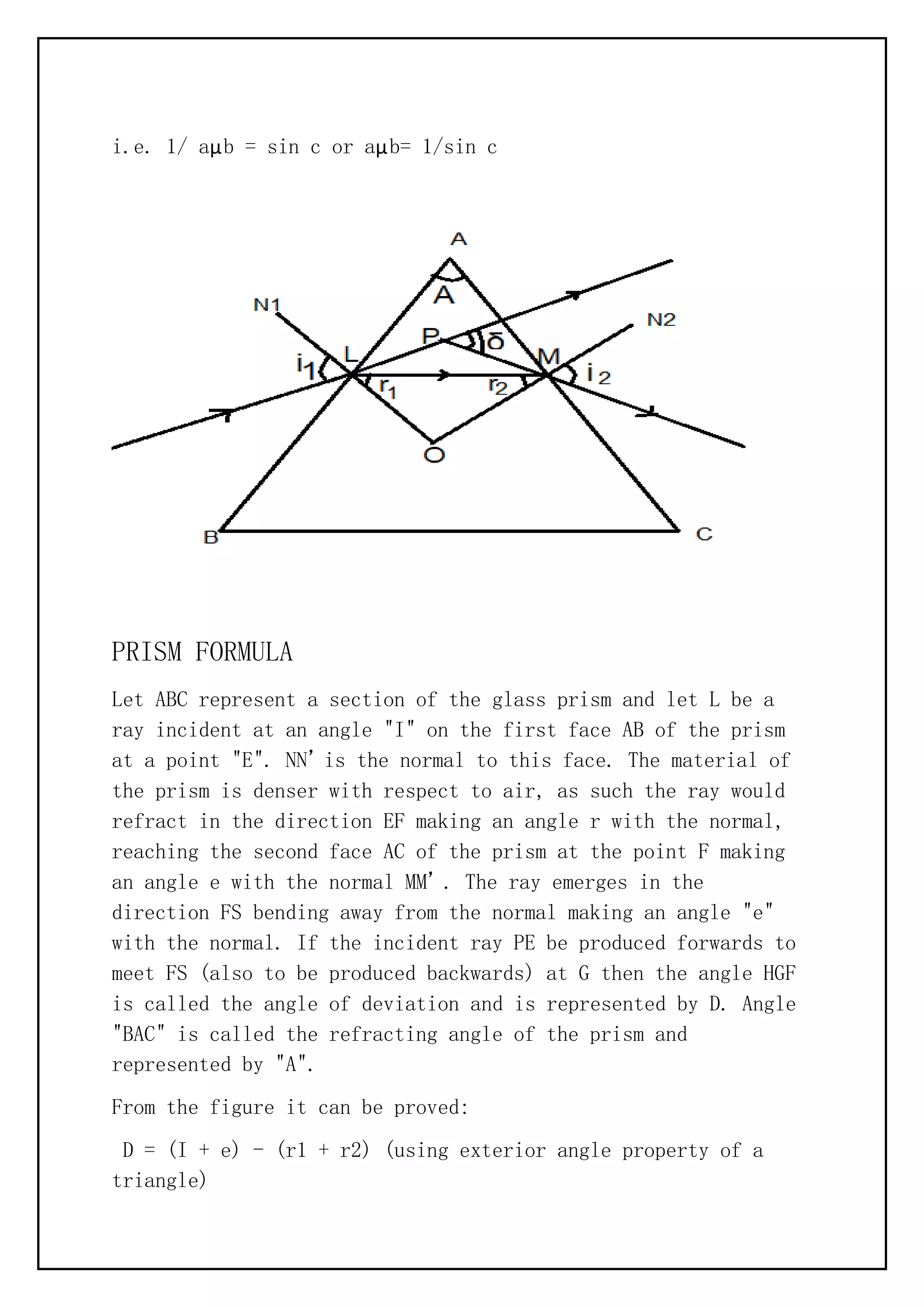 Class 12 Project PRISM AND NATURE OF LIGHT | DOCX
