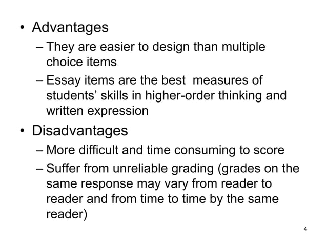 11. Short answer & Essay test items.ppt