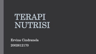 Terapi Nutrisi Pasien Kanker | PPTX
