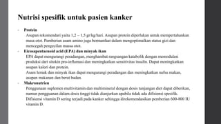 Terapi Nutrisi Pasien Kanker | PPTX