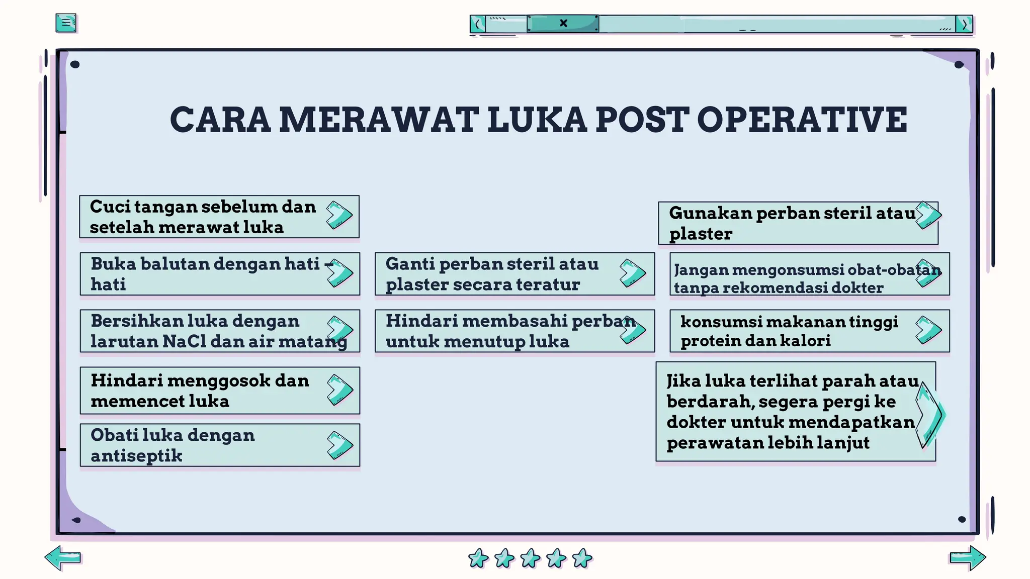 PERAWATAN LUKA POST OPERATIVE KEBIDANAN | PPTX