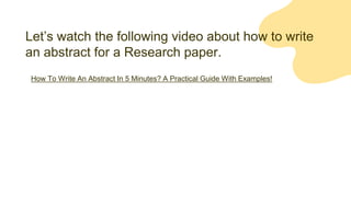11. Chapter 11. Writing conclusion and abstract.pptx