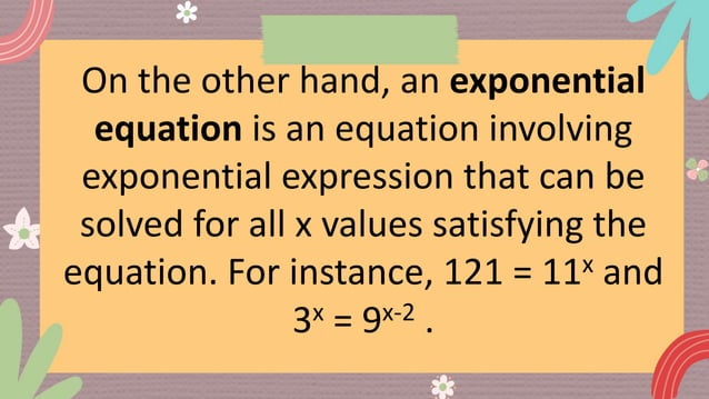 11 Exponential Function Pptx