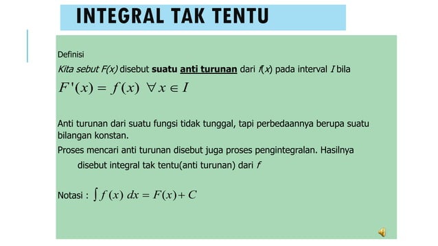 11. Integral tak tentu dan integral tentu.pdf