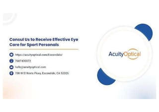 Managing Vision Needs of Athletes at Leading Escondido Eye Care Center ...