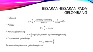 11. GELOMBANG Mekanik dan Elektromagnetik | PPTX