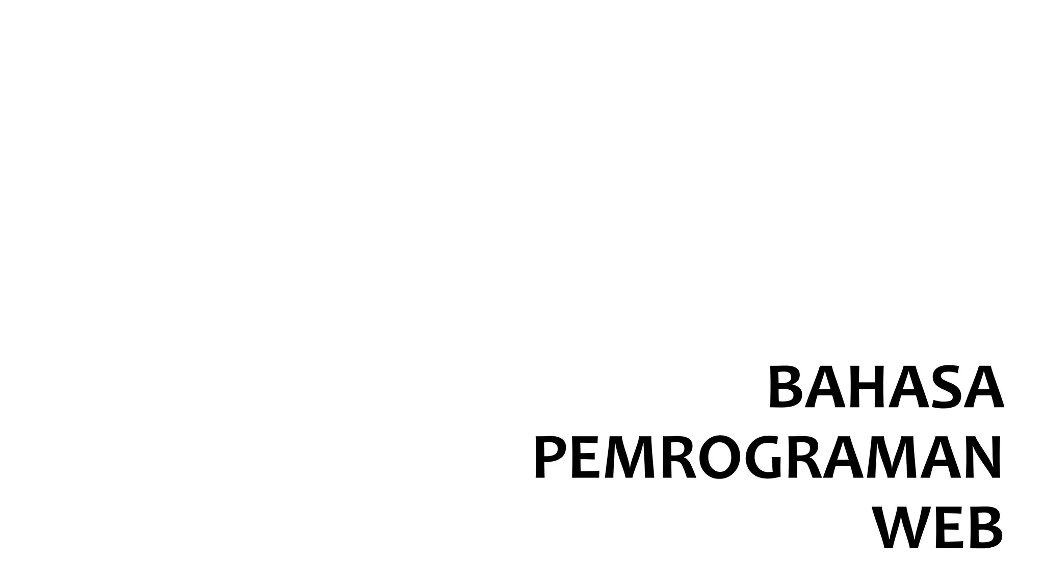 11.1 SMT-1 Pengenalan Pemrograman Web.pptx | Free Download