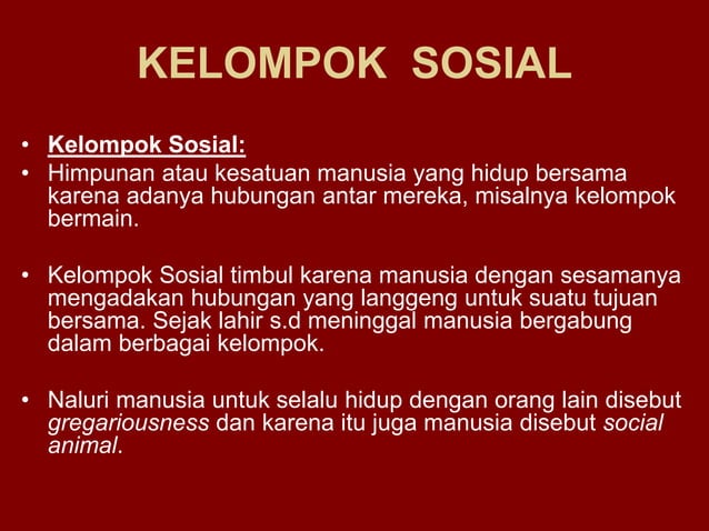 Kelompok Sosial Fungsi Dan Jenis Jenisnya Ppt