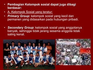 Kelompok Sosial, fungsi dan jenis-jenisnya | PPT