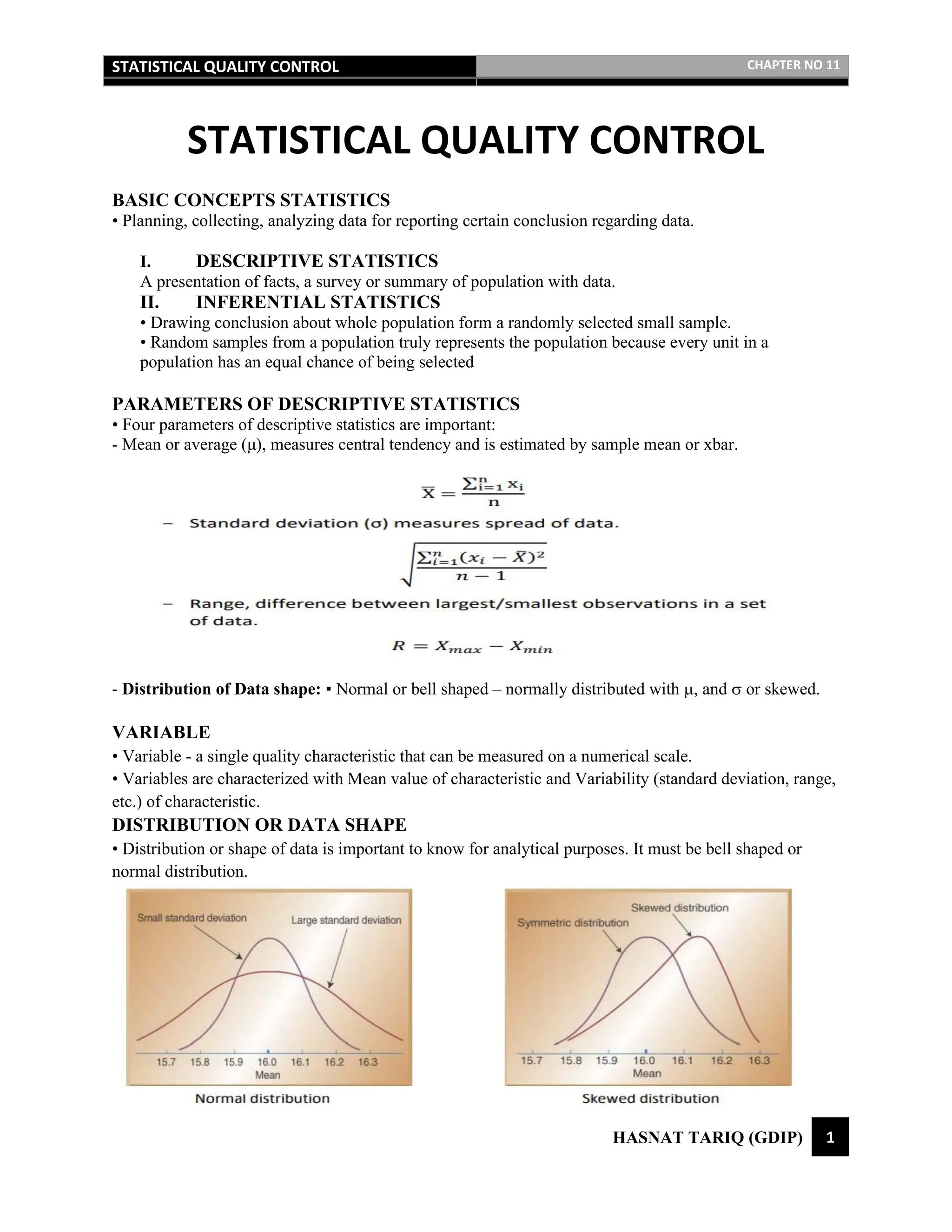 STATISTICAL PHARMACEUTICAL QUALITY CONTROL | PDF