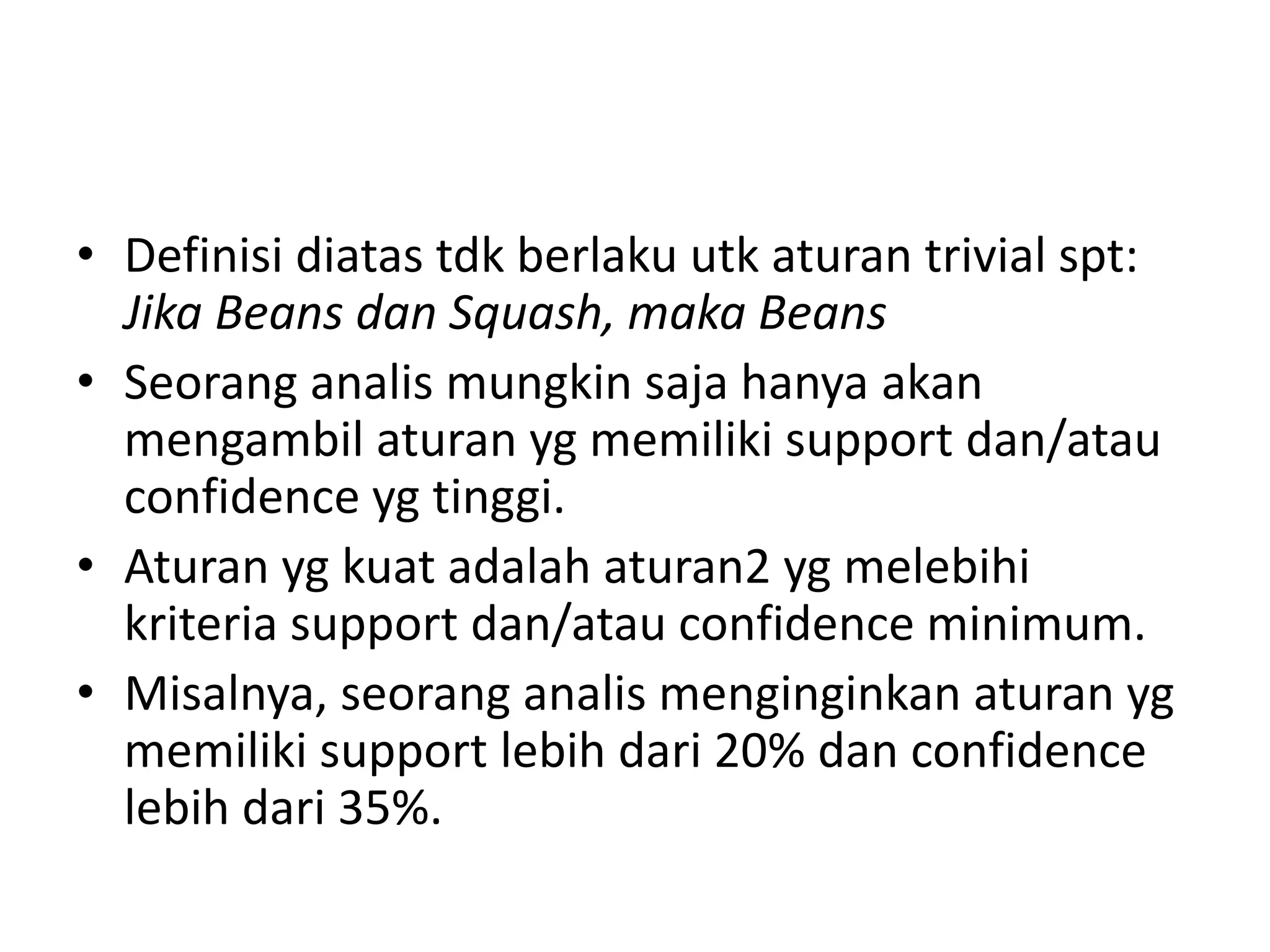 Contoh Algoritma Asosiasi pada data mining | PPTX