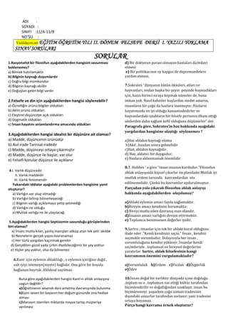 11. Sınıf Felsefe 2. Dönem 1. Yazılı Soruları (1).docx