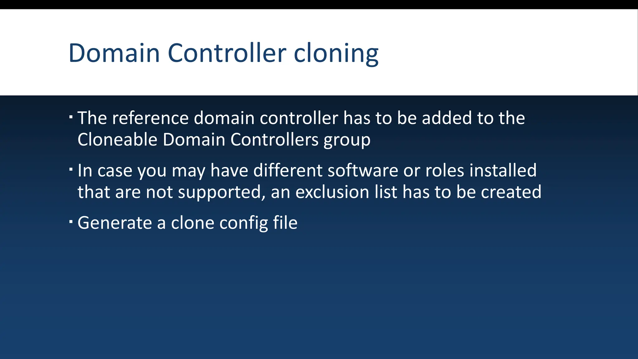 11. Domain Controller cloning - Windows Server 2022.pptx | Operating Systems | Computer Software ...