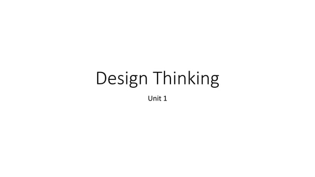 Design Thinking Design thinking Design thinking | PDF