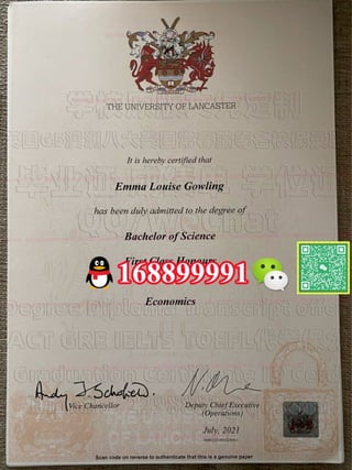 Lancaster University degree offer diploma Transcript | PDF