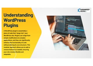 Master WordPress Plugin Development Create Custom Solutions | PPT | Free Download