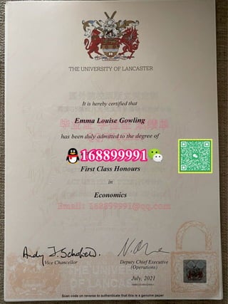 Lancaster University degree offer diploma Transcript | PDF