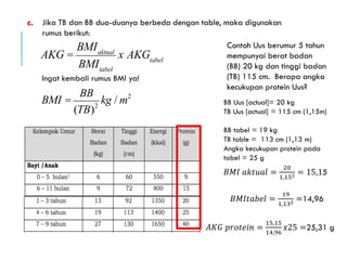 Kecukupan Gizi NEW_Cara Untuk Menghitung Gizi Anak | PDF