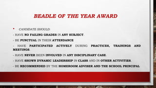 Articles XII Awards and Recognition PPT for Advisers Use | PPTX