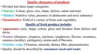 11. Post harvest quality, Quality criteria and Judgement.pptx