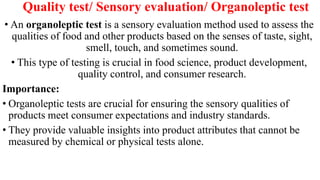 11. Post harvest quality, Quality criteria and Judgement.pptx