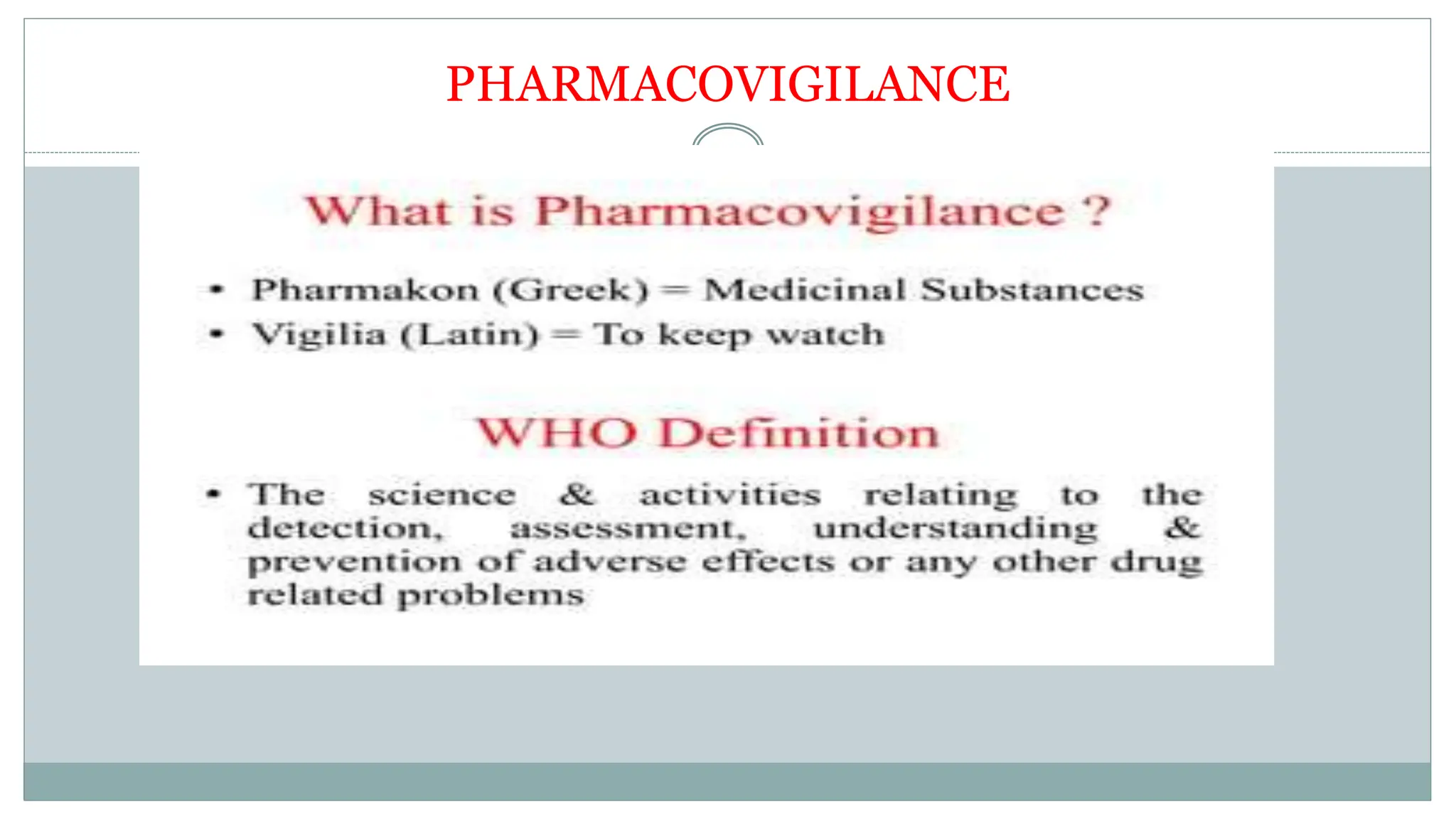 Pharmacovigilance | PPT
