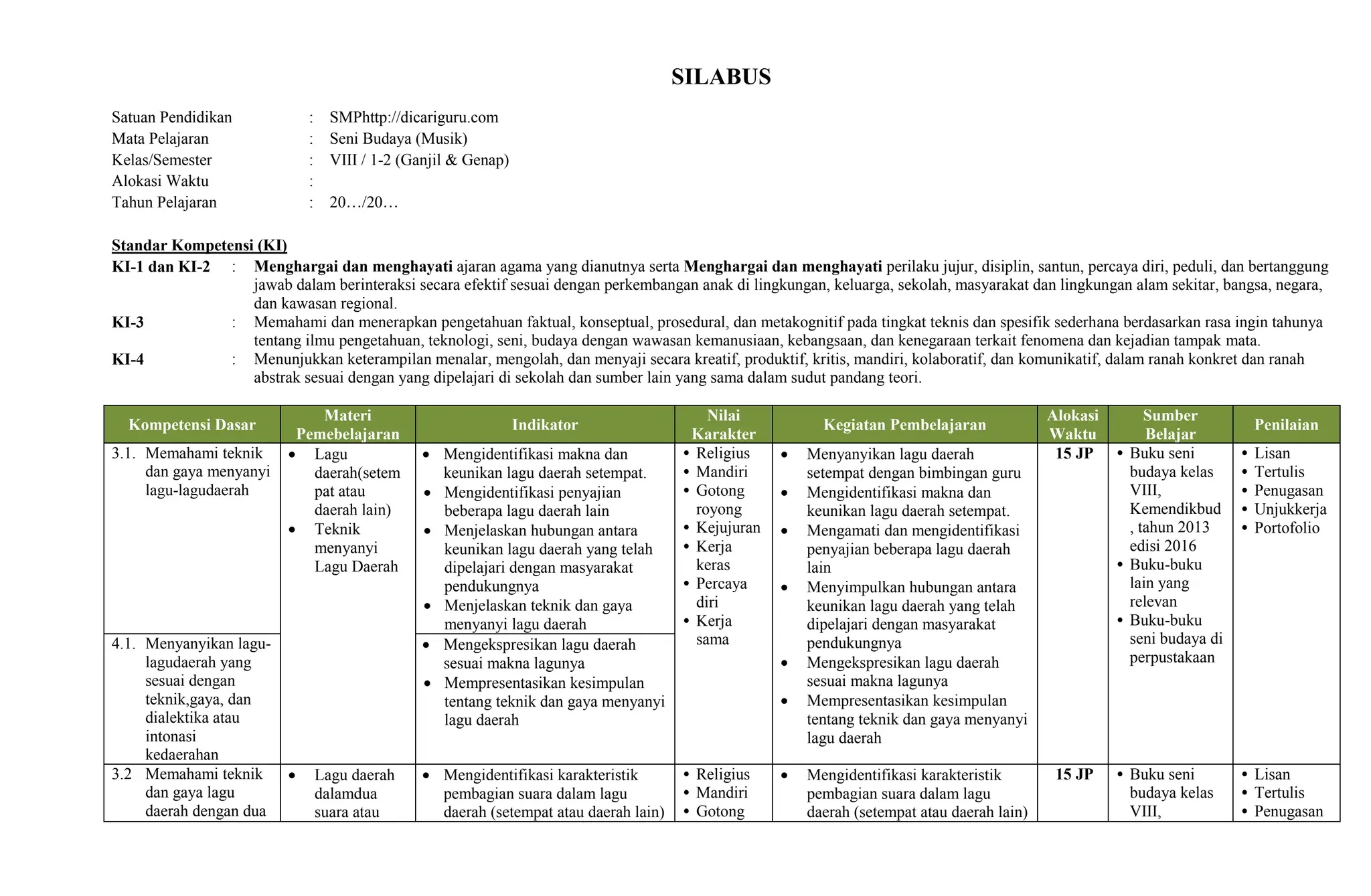 11. SILABUS ipa untuk smp kelas 8 kurikulum merdeka | PPT