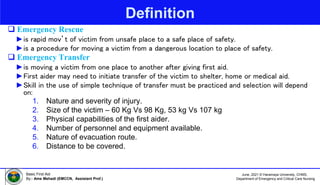 Emergency Rescue and Short distantce Transfer.pptx