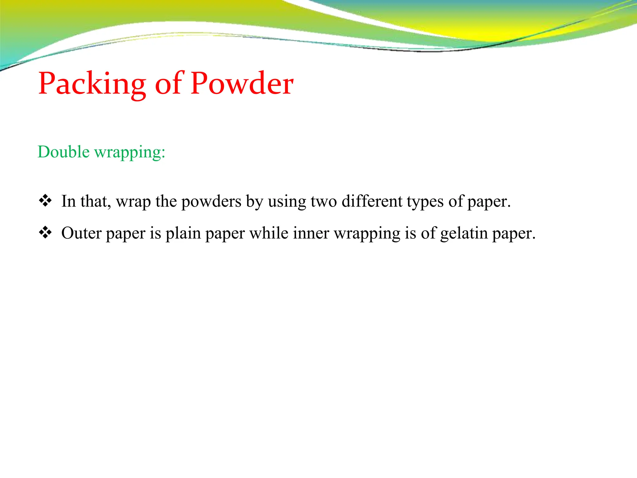 11. POWDER.pptx Pharmaceutics II ER 2020 | PPTX