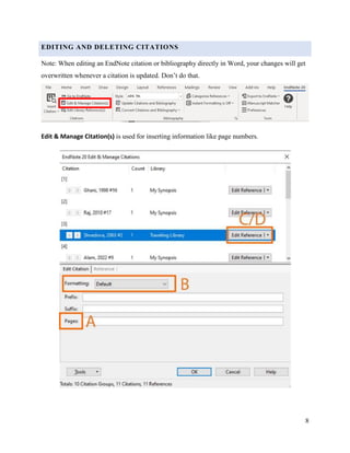 Endnote for better Research- : Research Methodology and Biostatistics ...