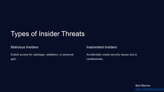 Understanding Insider Threats in Cybersecurity | PPT