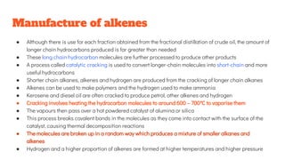 Organic Chemistry (Alkenes) IGCSE 10th 10th | PDF
