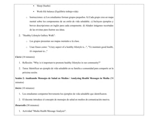 11.- Promoviendo una Vida Saludable a través del Inglés_Promoting a ...