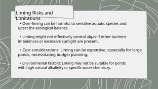 liming in aquaculture and its effect and applications.pptx