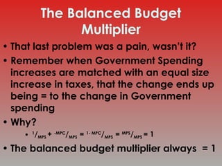AP Macroeconomics, Fun!!! With Multipliers | PPT