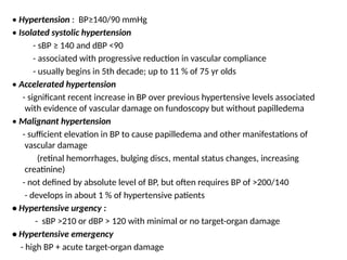 Hypertension diagnosis and treatment updates | PPTX