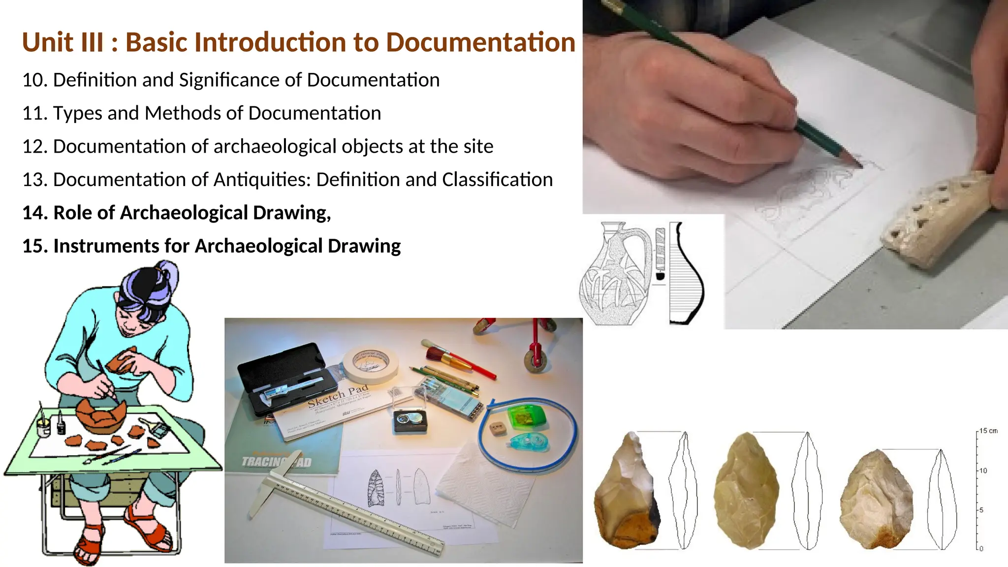 Types and Methods of Documentation (Archaeological Sites and ...