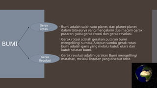 11.-ROTASI-DAN-REVOLUSI-BUMI dan dampaknya | PPT