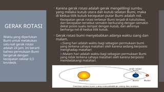11.-ROTASI-DAN-REVOLUSI-BUMI dan dampaknya | PPT