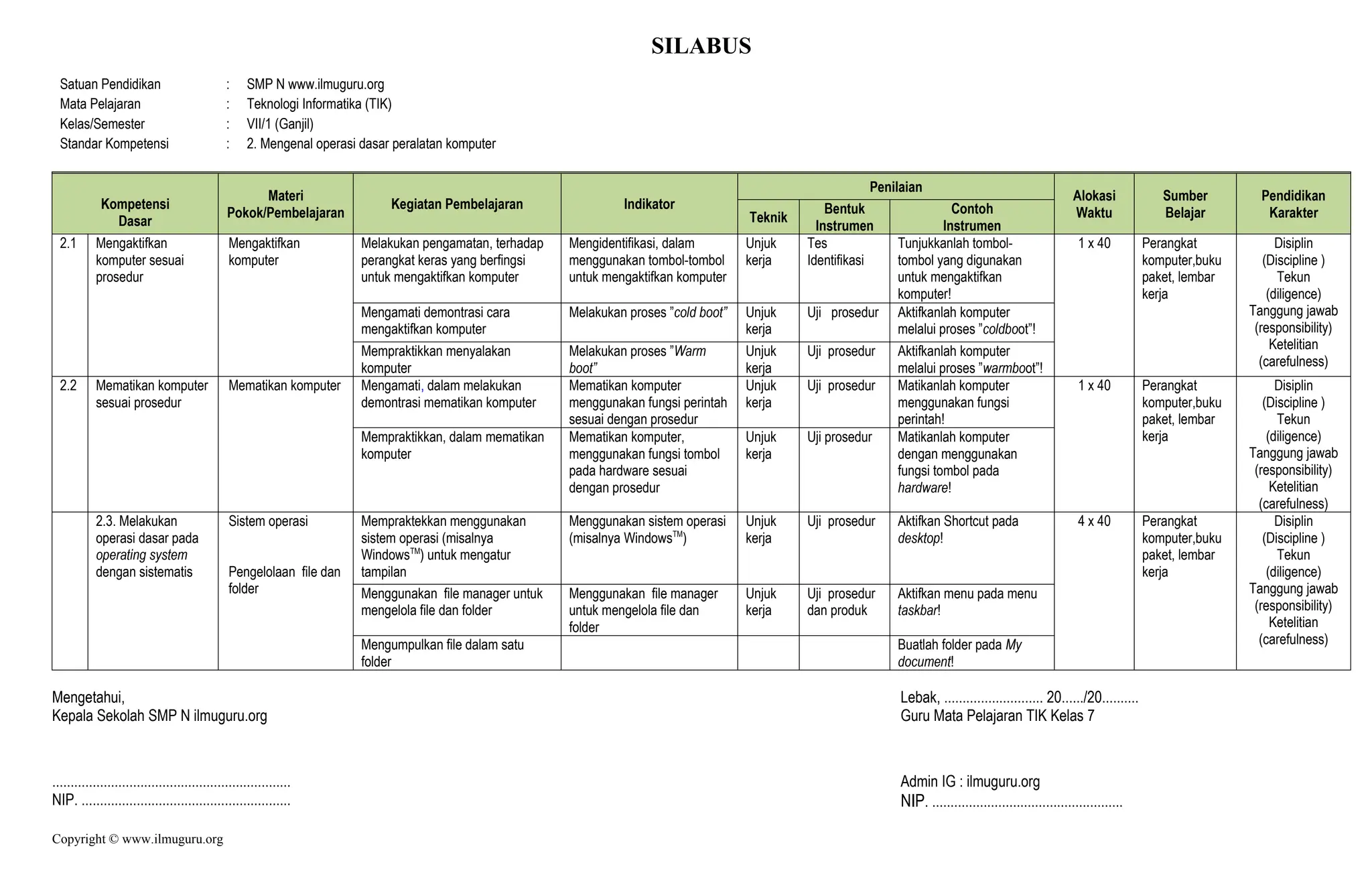 11. ilmuguru.org - Silabus TIK Kelas 7 (10 Kolom).docx