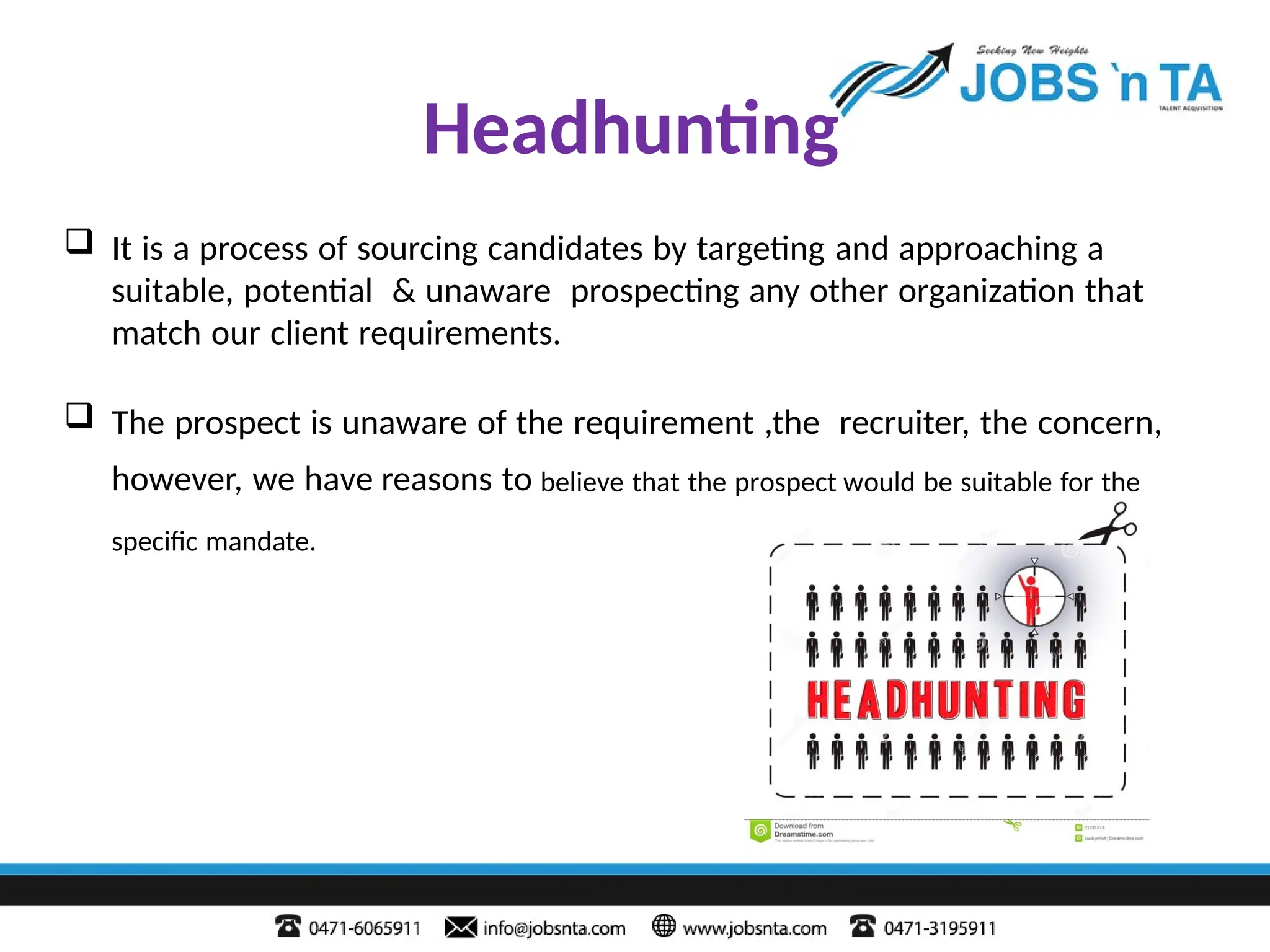 Headhunting importance in recruitment process | PPT
