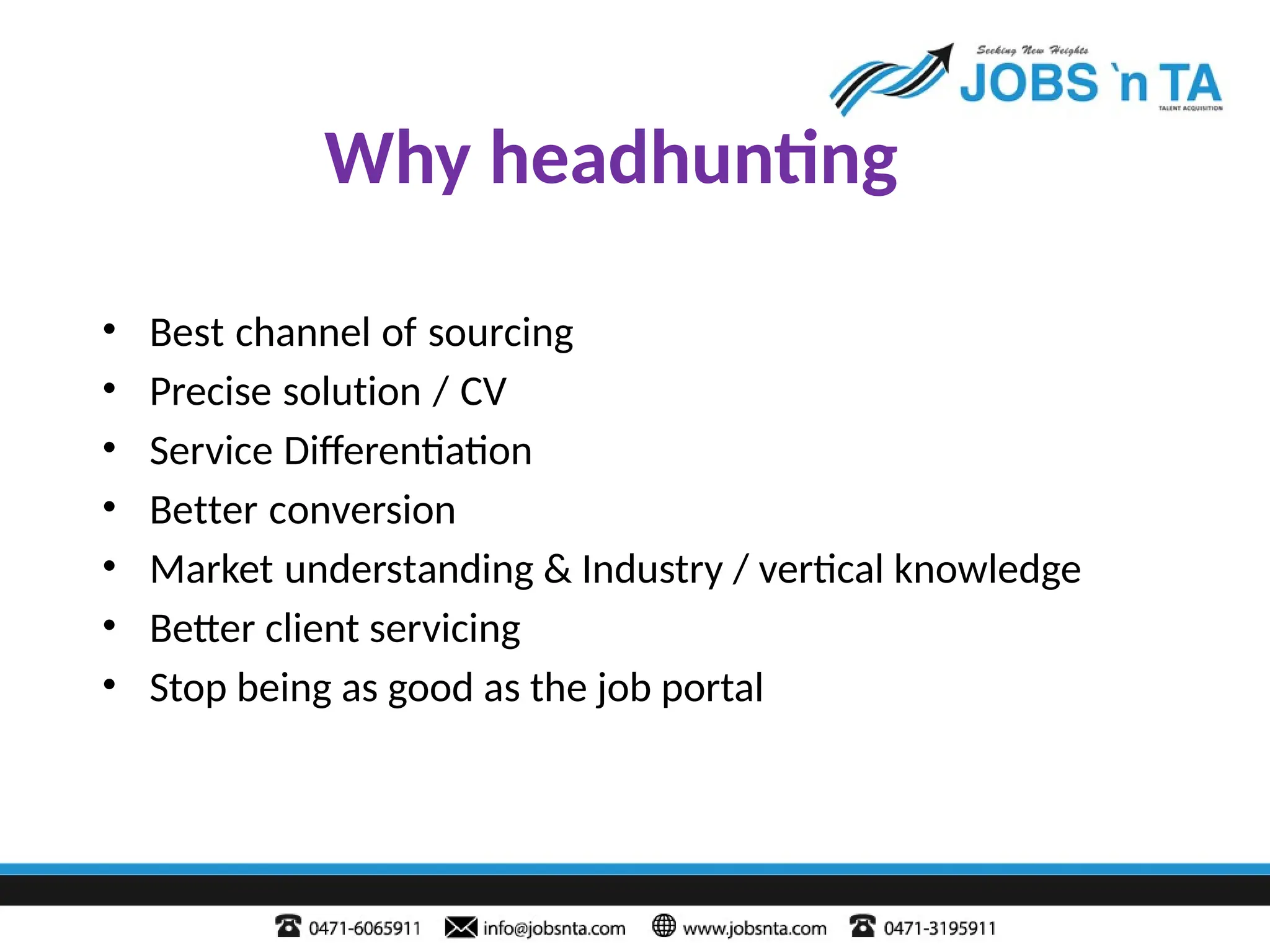 Headhunting importance in recruitment process | PPT