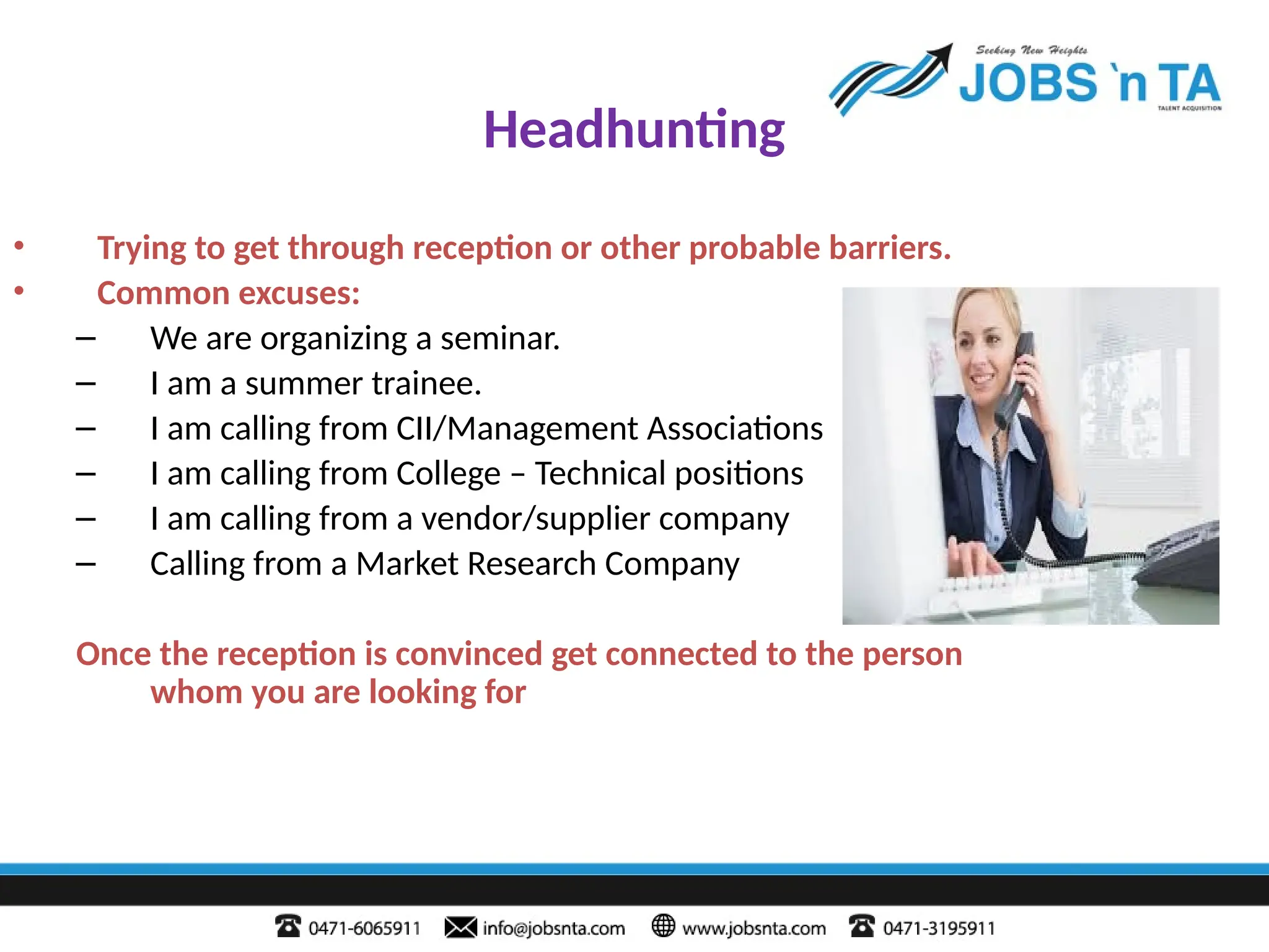 Headhunting importance in recruitment process | PPT