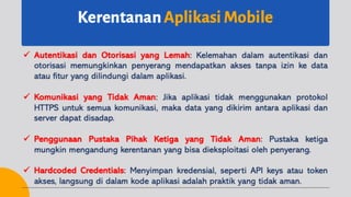 Pemrograman Aplikasi Mobile - 11 Mobile Security | PPT